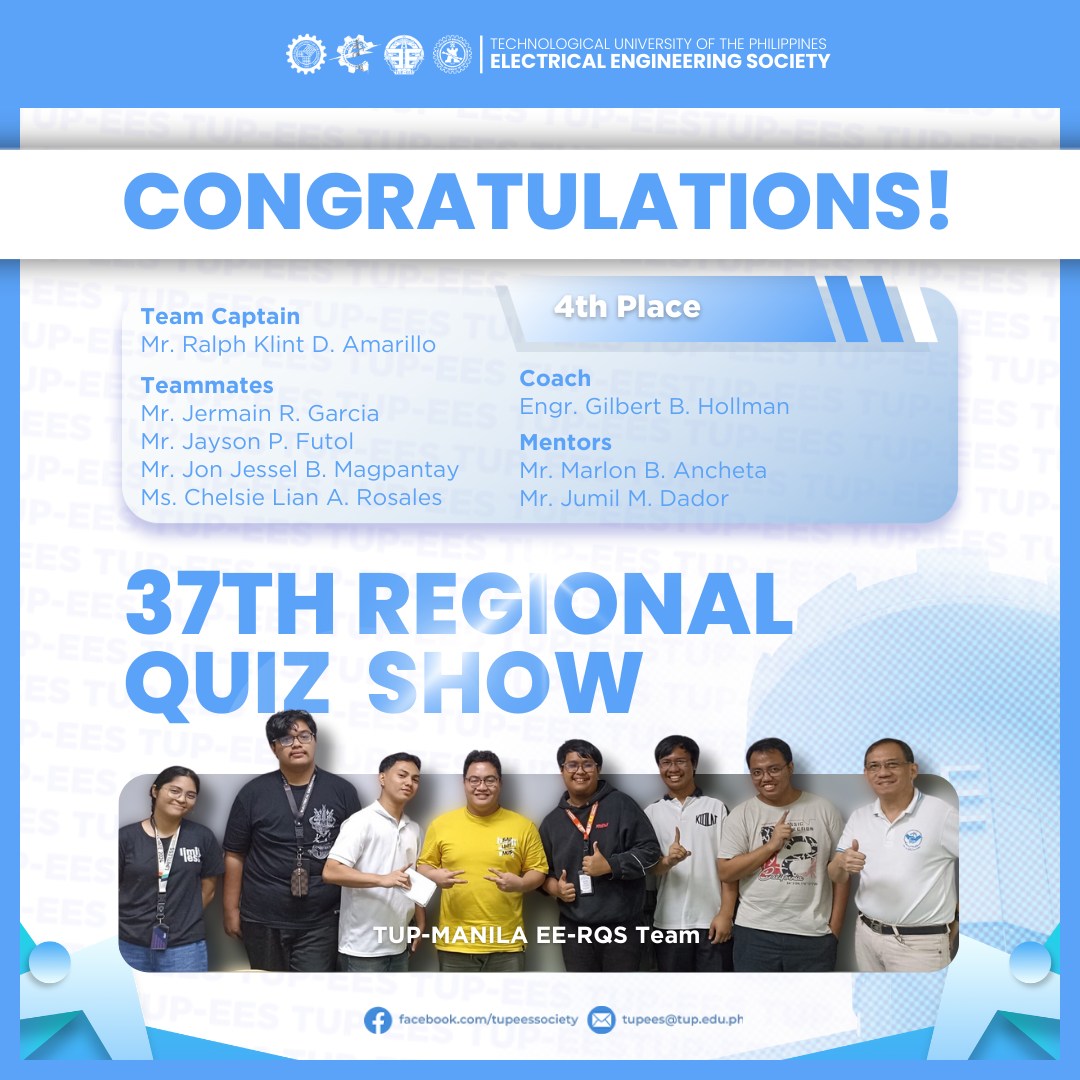 TUP Manila Shines at 37th Regional Quiz Show: Secures 4th Place in ...