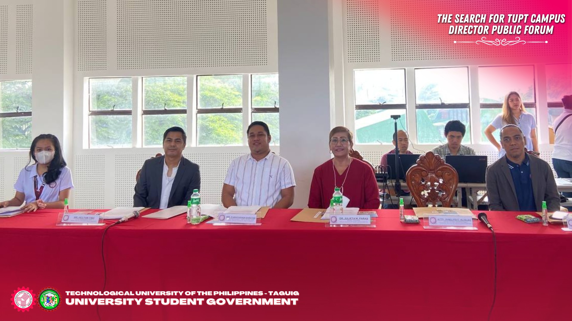 Public Presentation Forum and Local Live Viewing for the Next TUP ...